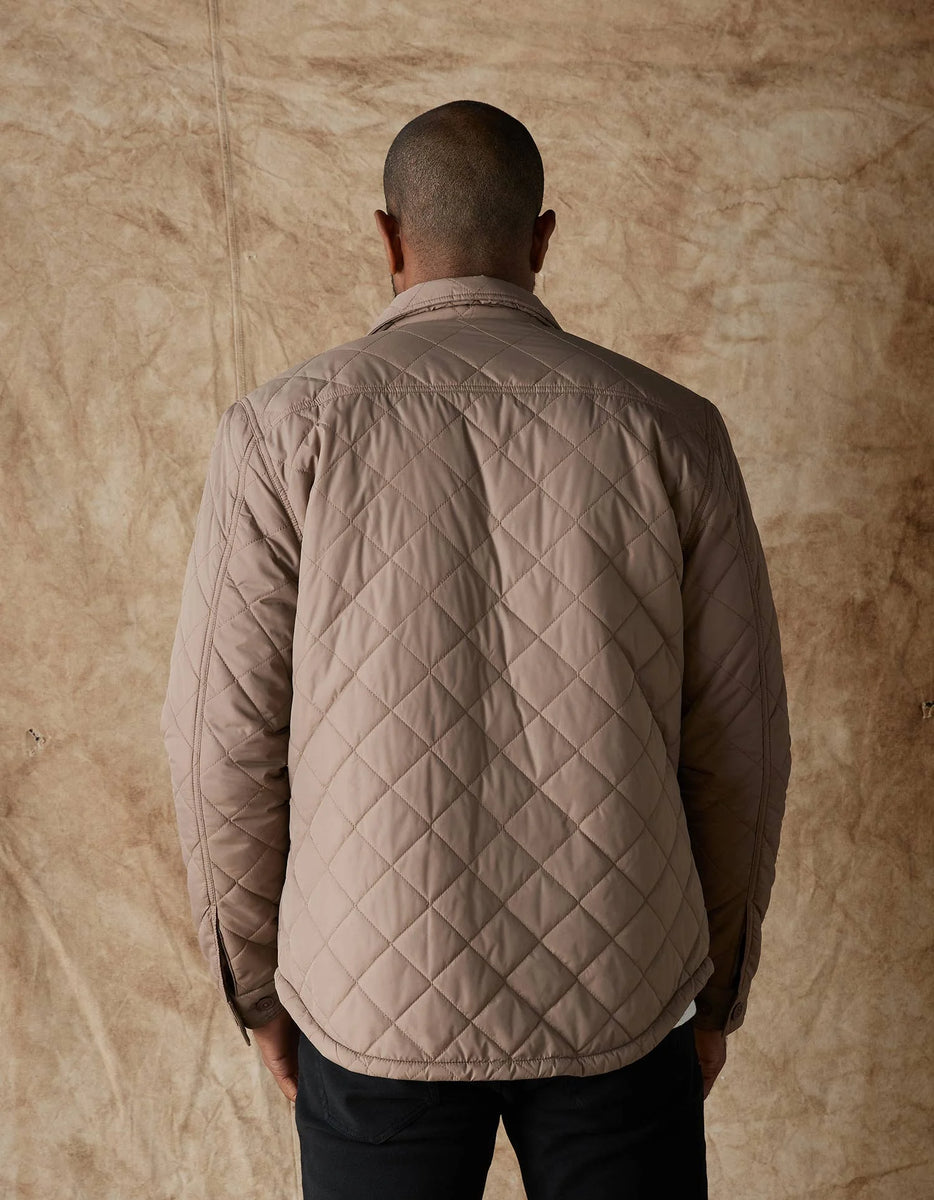 Pine Bark Quilted Sherpa Lined Shacket – Purpose Boutique